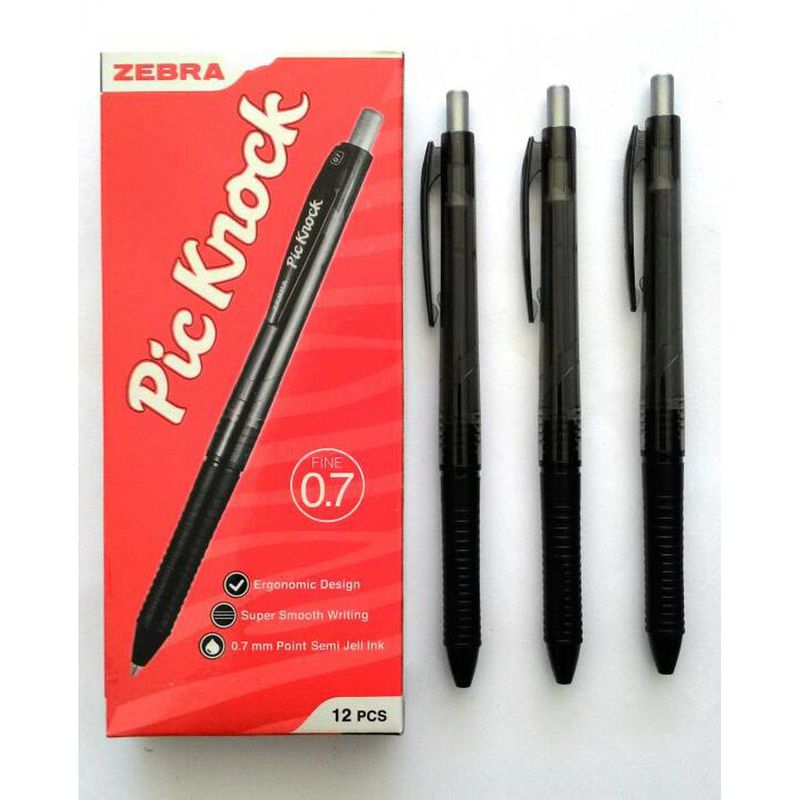 bolpoin Pic Knock Zebra Clicker 0,7mm