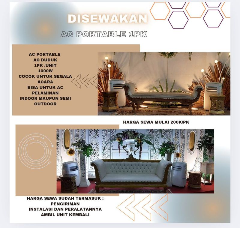 SEWA AC PORTABLE 1PK AC DUDUK