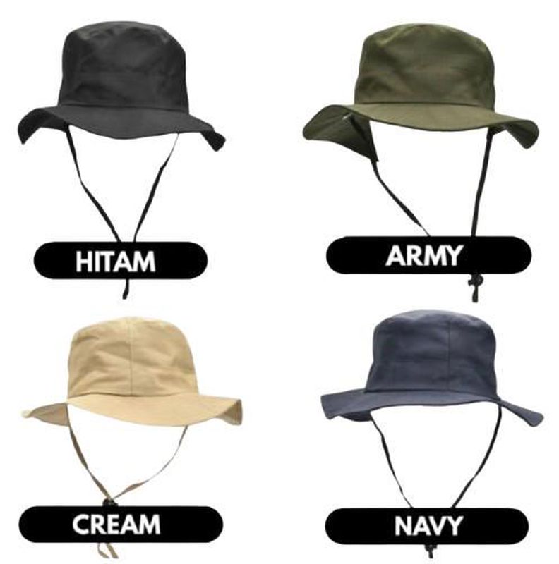 Topi rimba topi adventure Dewasa - Hijau Army