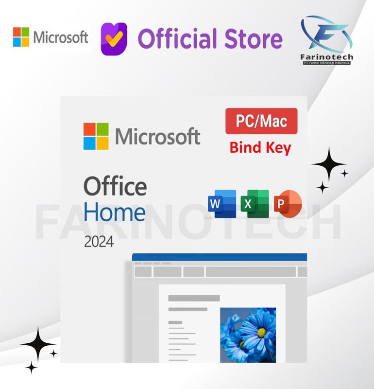 Microsoft Office Home 2024 PC/ Mac Original Bind License Key Lifetime