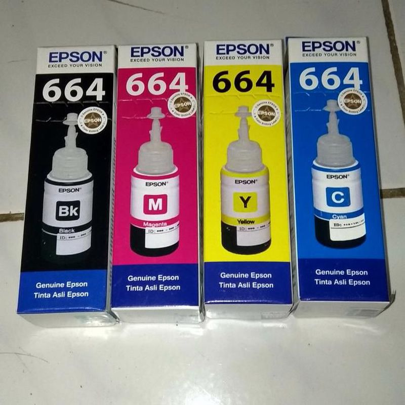 tinta printer epson 70 ml warna - Cyan