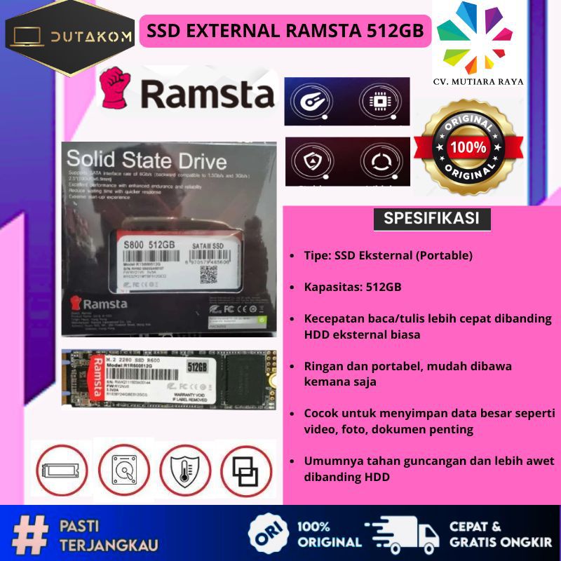 SSD EXTERNAL RAMSTA 512GB