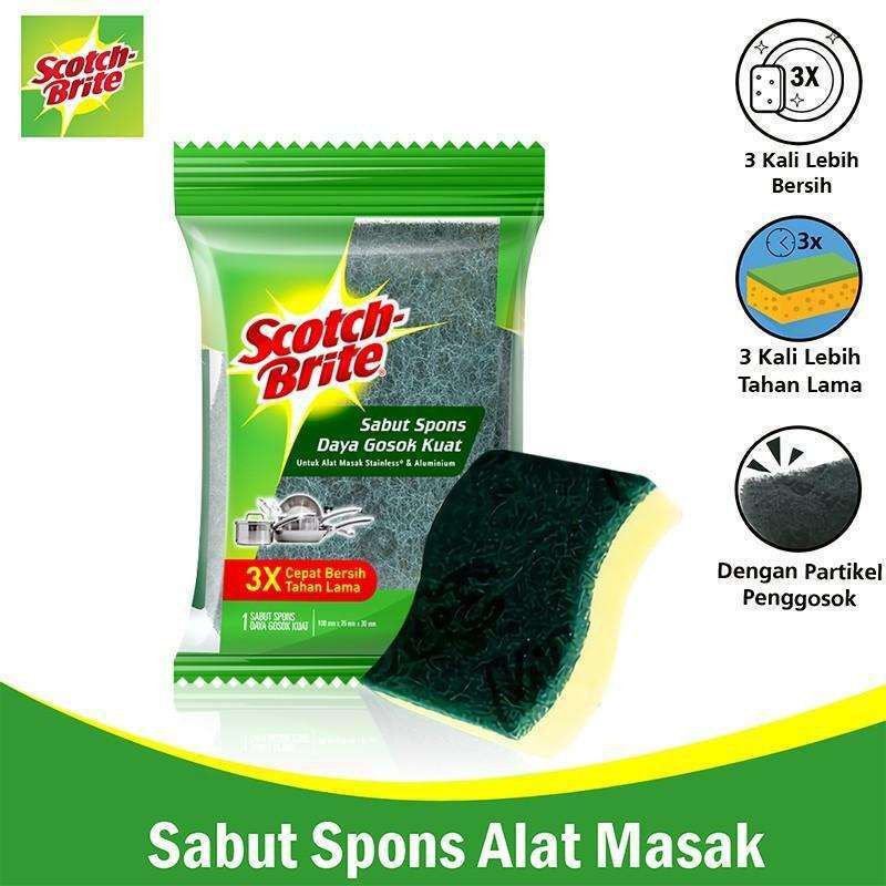 SABUT SPON GOSOK 3 inchx4 inch ID30/LAM-STD1-29 3M