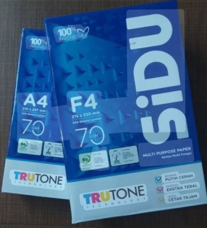 Paket Kertas Hvs F4 dan A4 SIDU