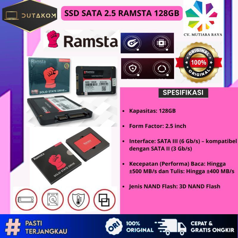 SSD SATA 2.5 RAMSTA 128GB