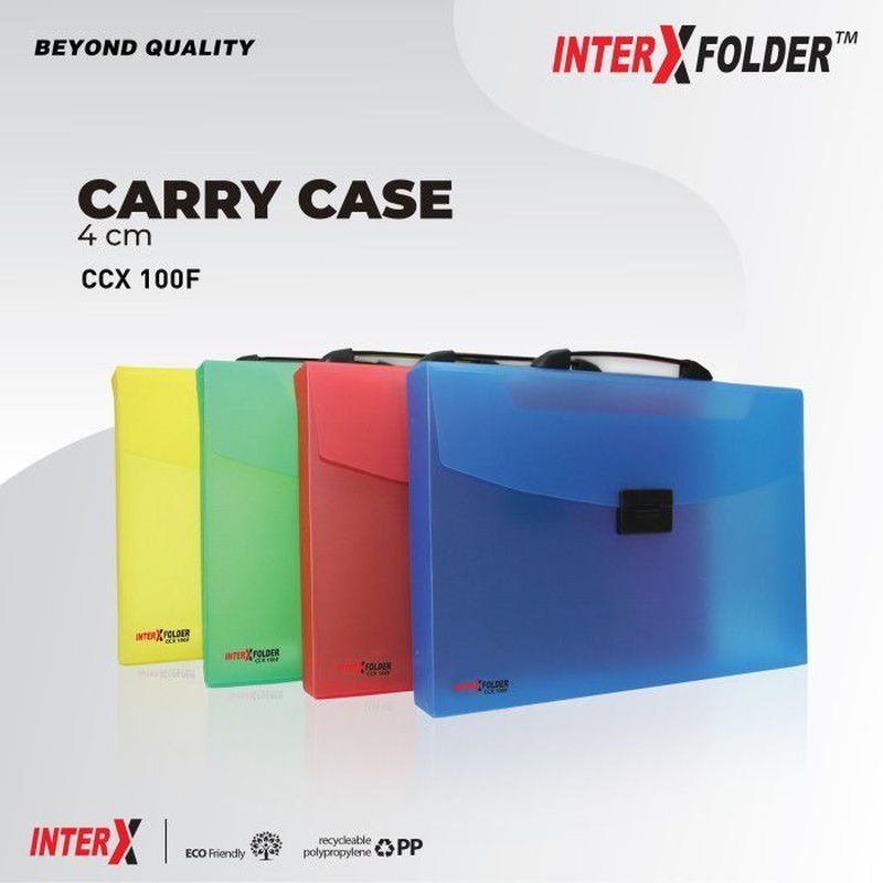 Map Plastik Kancing (Carry Case 4 cm Inter-X)