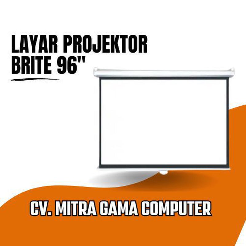 LAYAR PROYEKTOR BRITE 96 INCH