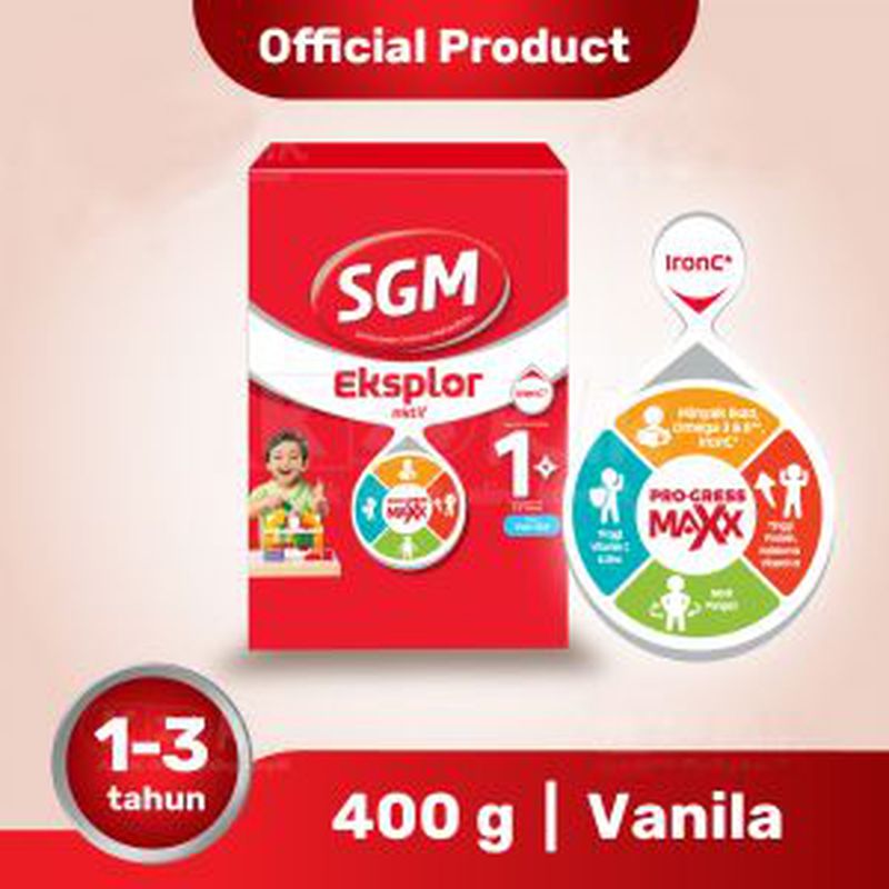 Susu Bubuk SGM 1+ 1-3 Tahun - 400 Gram