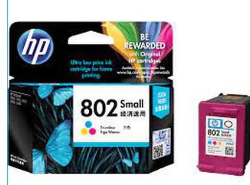 Tinta Printer HP 802 Color