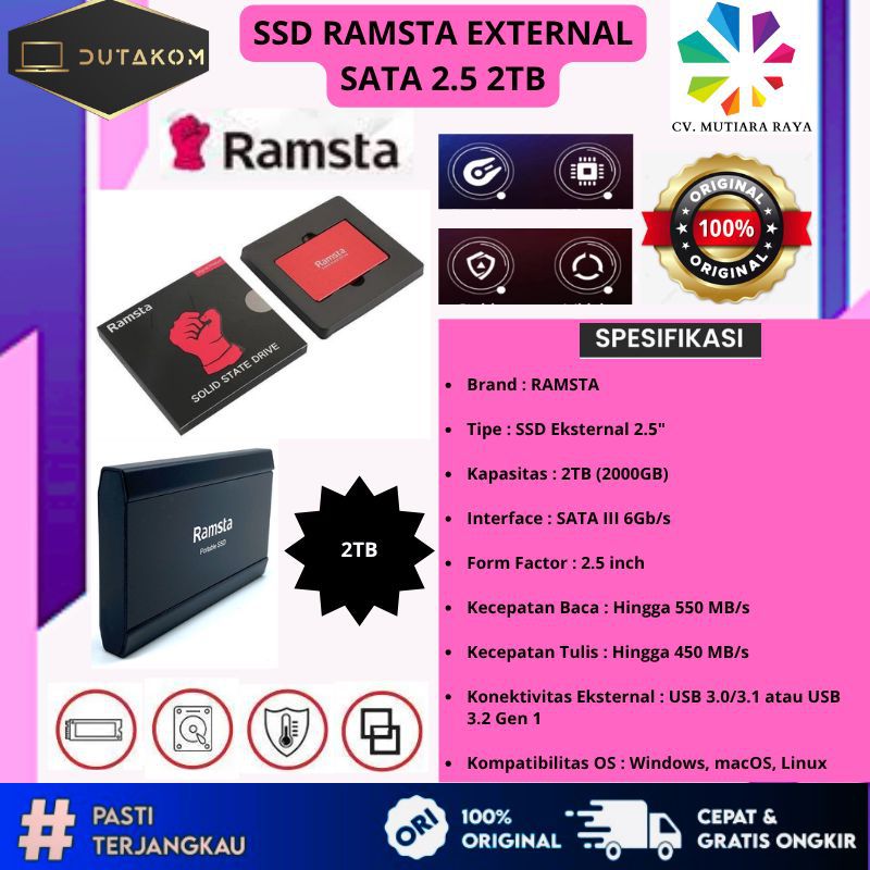 SSD EXTERNAL SATA 2.5 RAMSTA 2TB