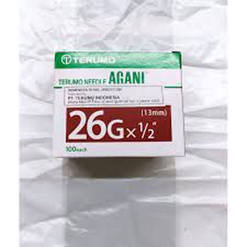 NEEDLE TERUMO AGANI 26G 100'S