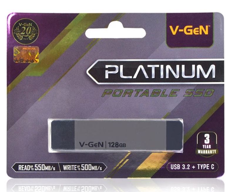 Portable Solid State Drive V-Gen USB Type A dan Type C ( flashdisk SSD ...