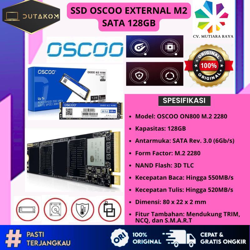 SSD EXTERNAL M2 SATA OSCOO 128GB