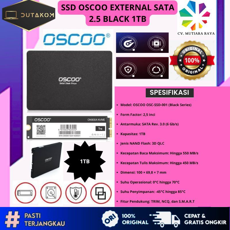 SSD EXTERNAL SATA 2.5 BLACK OSCOO 1TB