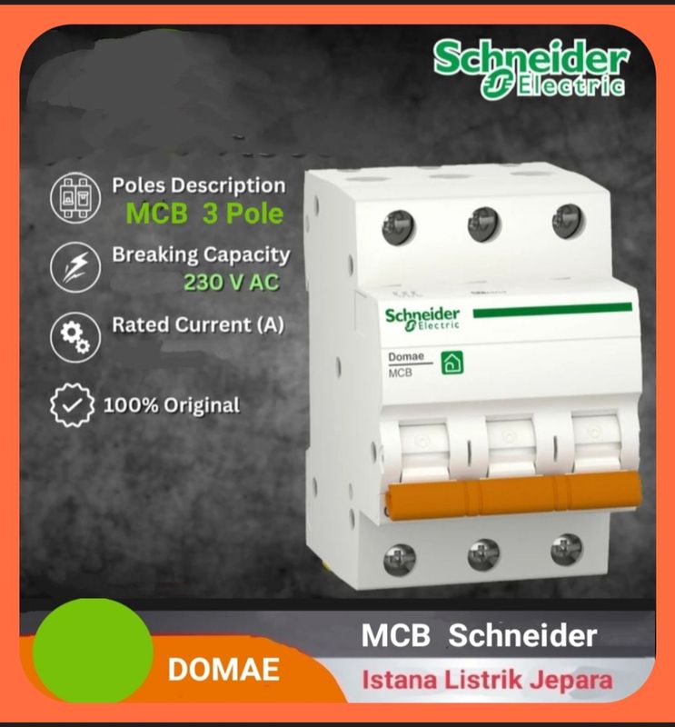 MCB Schneider 3 phase - 3P 25A