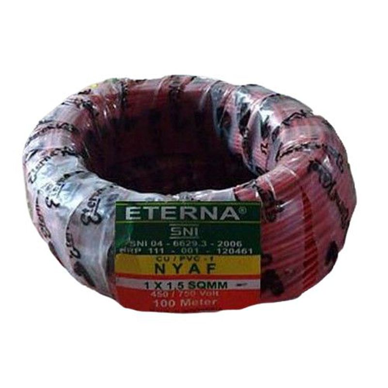 Kabel Listrik NYAF LMK Merah (1x1,5 mm² Standar)