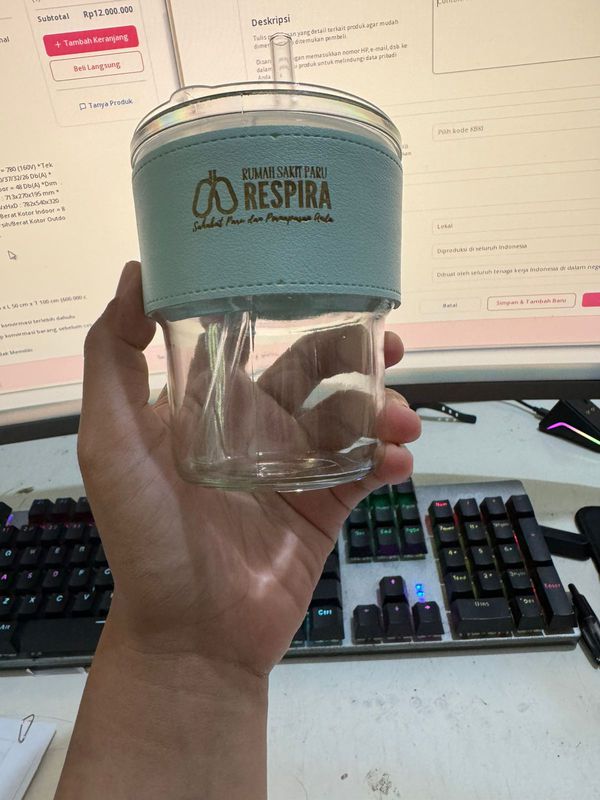 GELAS POUCH GRAFIR GELAS TUMBLER KOPI 400ml