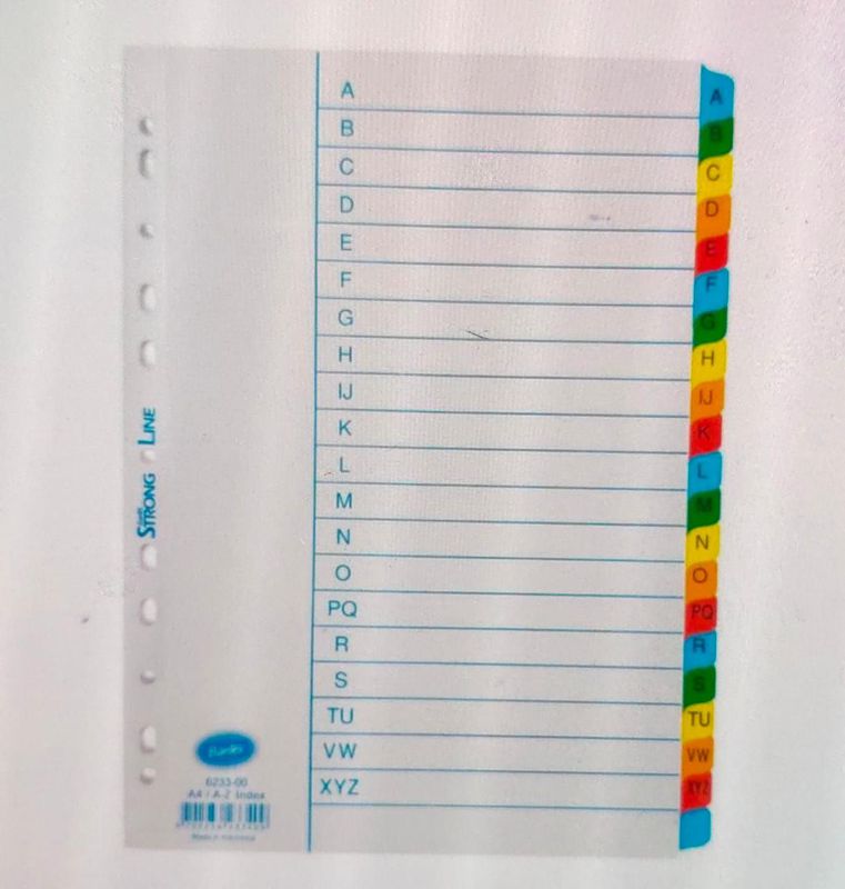 Folder Divider A-Z (Pembatas Bantex)