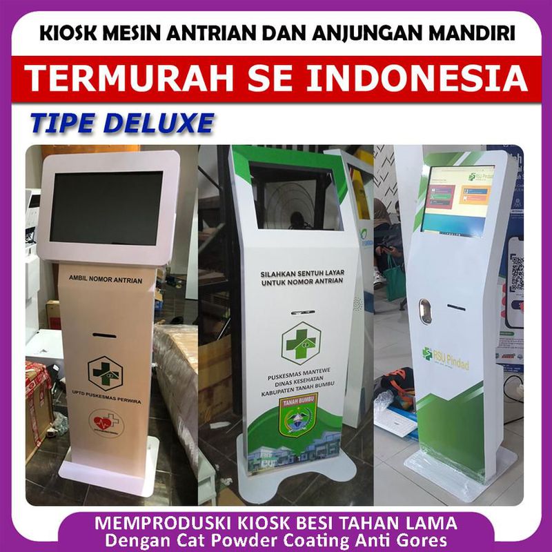OLOGIS - Mesin Antrian Kiosk Touchscreen 17" Tipe Deluxe