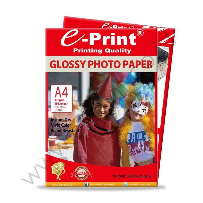 e-Print A4 Glossy Paper 120Gsm 50s