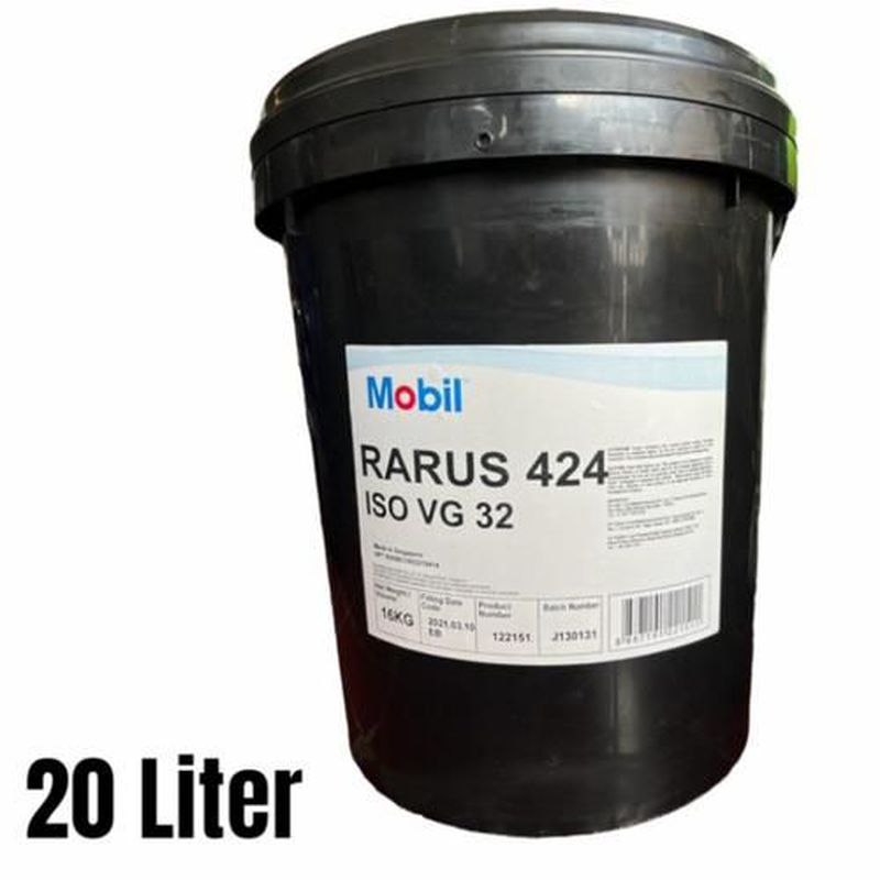 Mobil Rarus 424 Compressor Oil ISO VG 32 Pail 20 liter