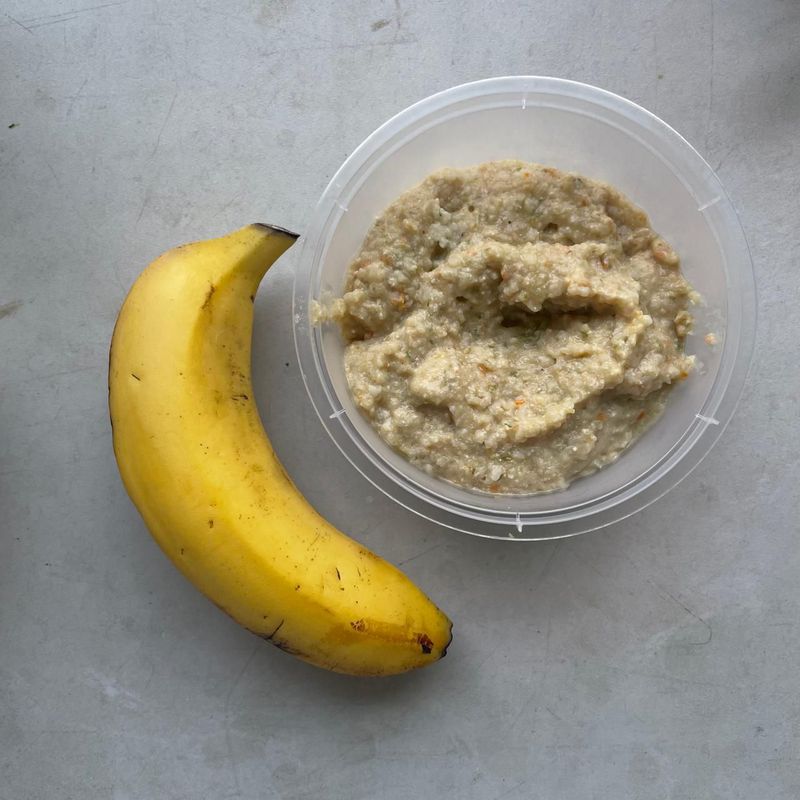 PMT Lokal Depok 6 sd 8 BULAN ( Bubur Saring Ayam Tempe Sayuran Pisang )