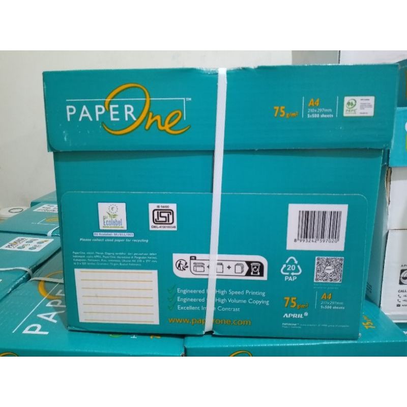 [5022439] KERTAS HVS A4 75GR PAPERONE (DUS )
