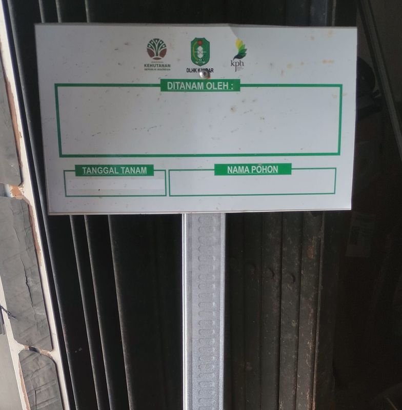 Plang Nama/ Papan Nama Blok
