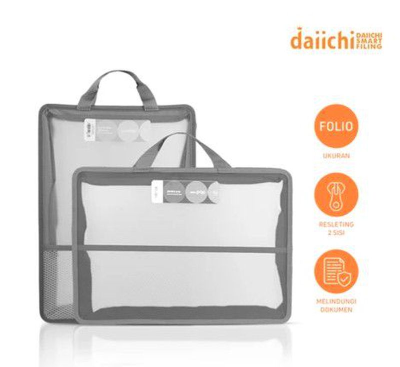 Daiichi - Popular Zipper Bag - Pink - Horizontal