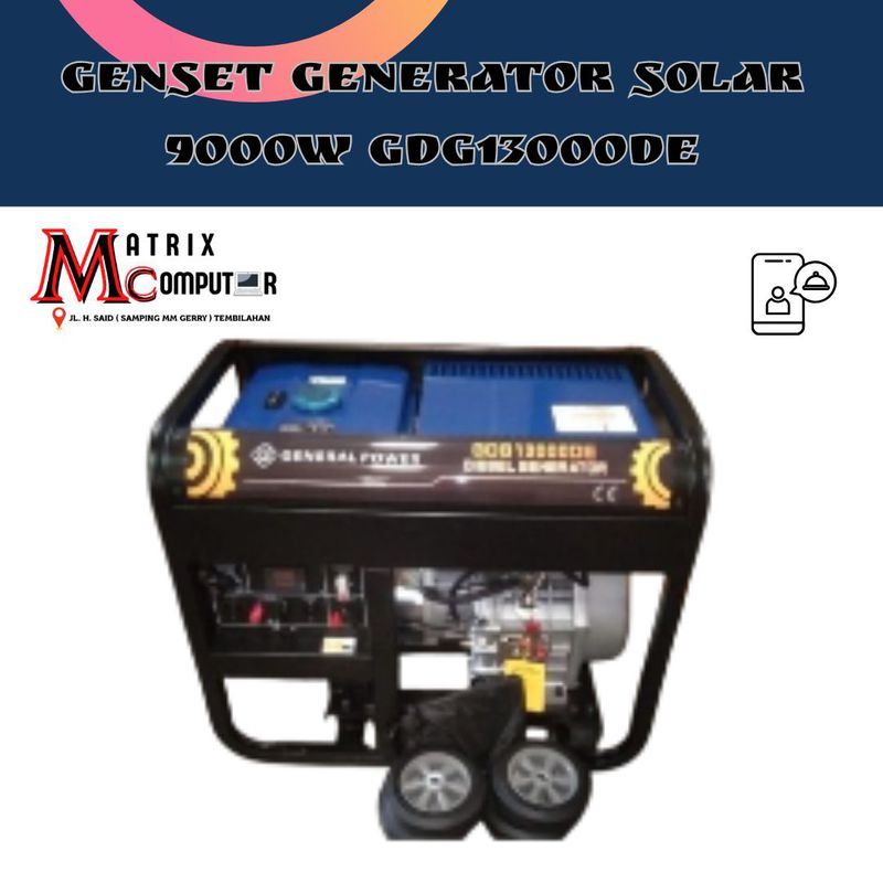 Genset Generator Solar 9000w GDG13000DE