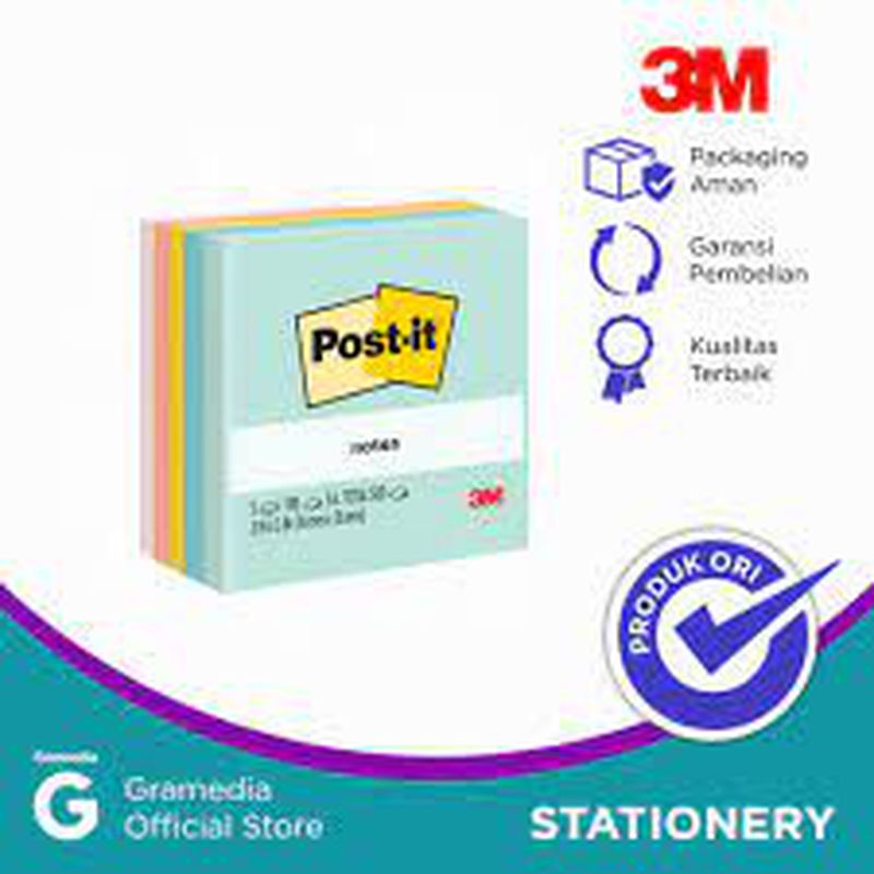 3M POST-IT 656 PASTEL CUBE