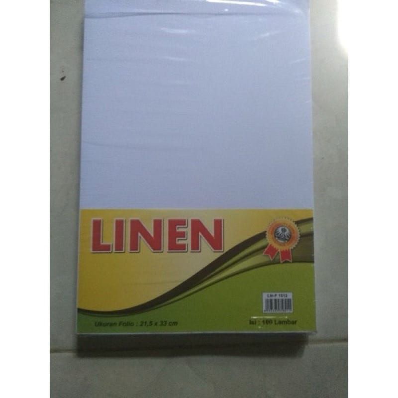 KERTAS LINEN PUTIH A4/F4