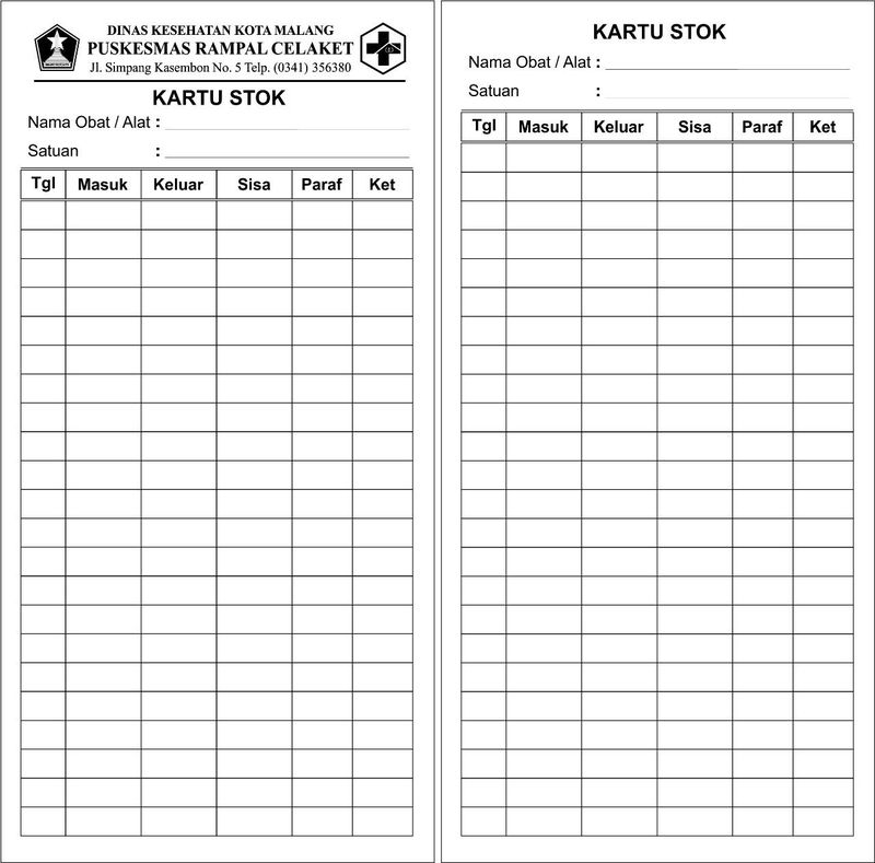 Kartu Stock Obat