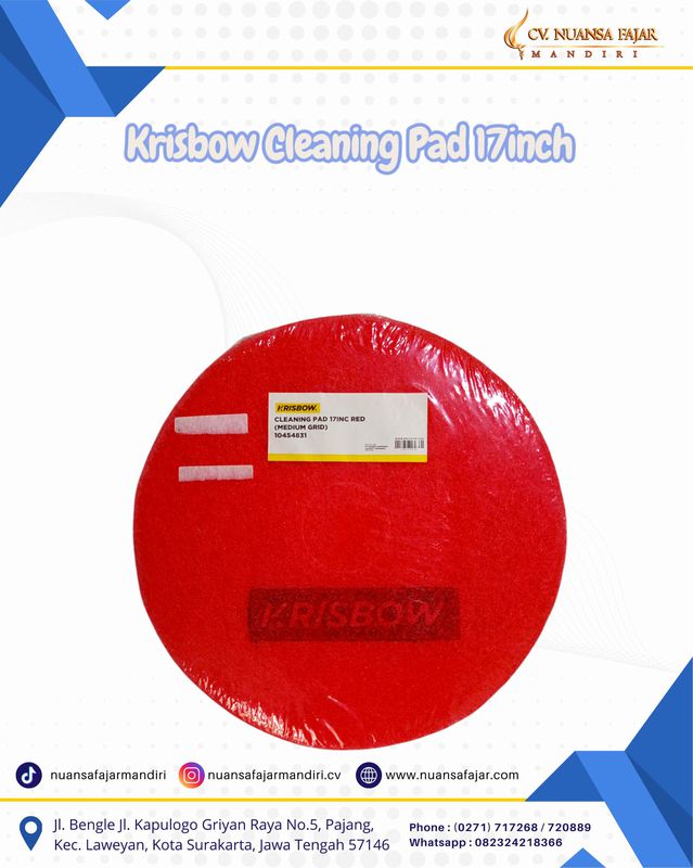 KRISBOW CLEANING PAD 17INCH