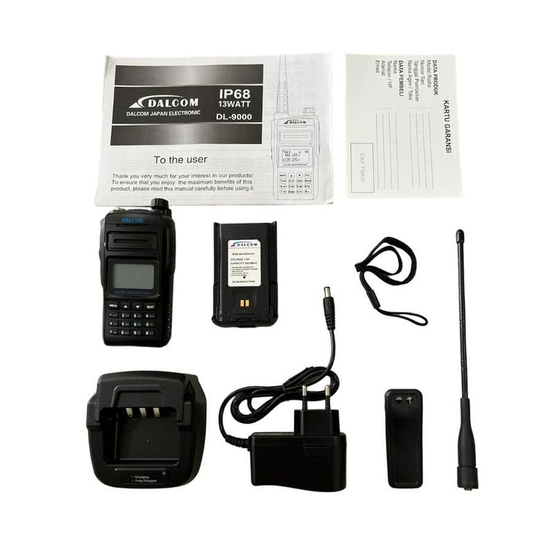 dalcom dl 9000 dualband walkie talkie Jarak jauh 10 km