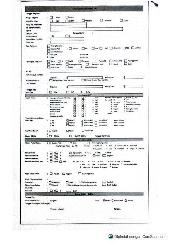 Cetak Blanko HIV