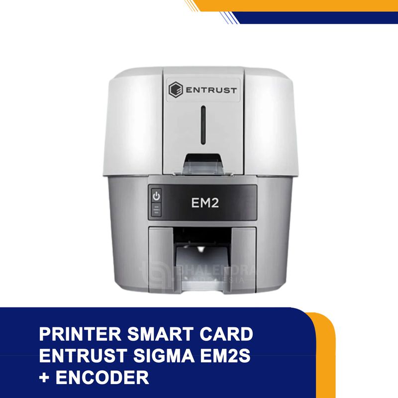 Printer Smart Card Entrust Sigma EM2S + Encoder (Termasuk 1 Roll Ribbon ...