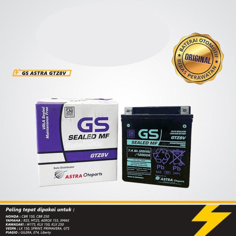 Aki GS Astra GTZ8V