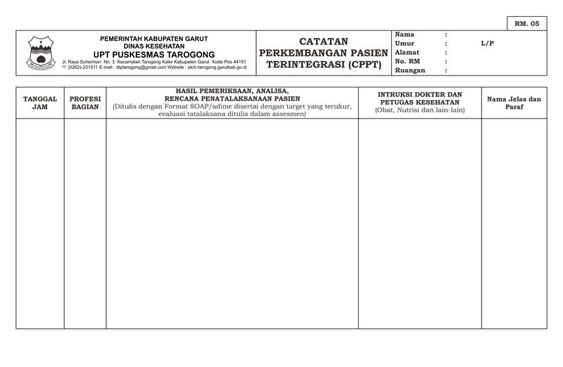 Catatan Perkembangan Pasien Terintegrasi (CPPT)