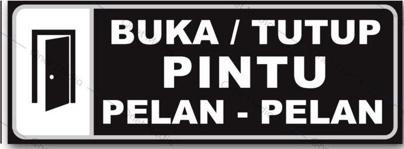 Akrilik Buka tutup pelan pelan 15x7cm