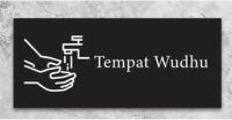 Akrilik Tempat Wudhu 25x11cm