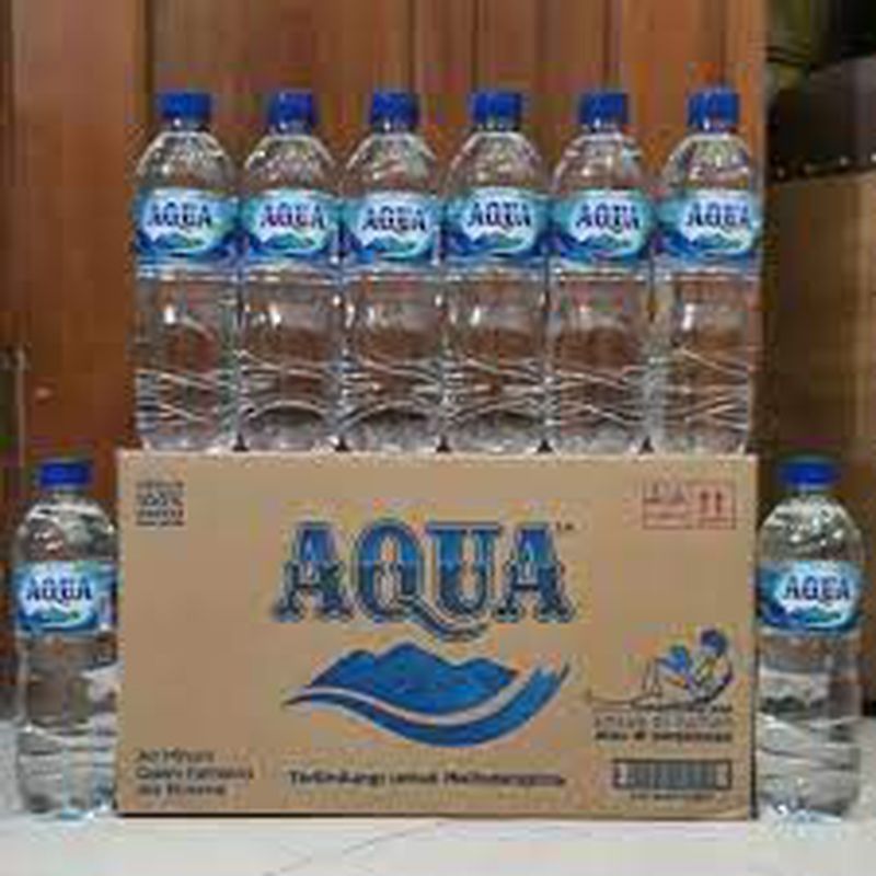 Air Mineral Aqua 600 ml (harga per dus)