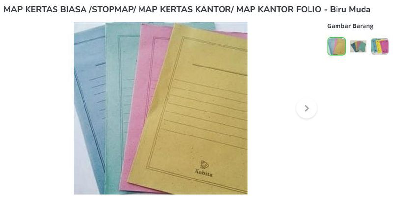 Map kertas biasa