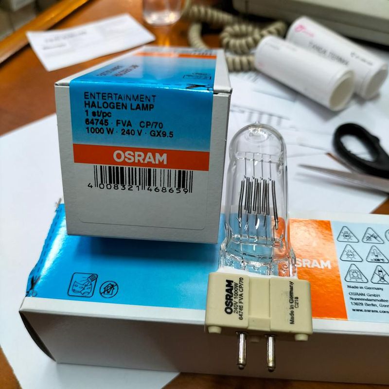 Lampu CP 70 Halogen Display Optic OSRAM 1000w 230V/240V 64745