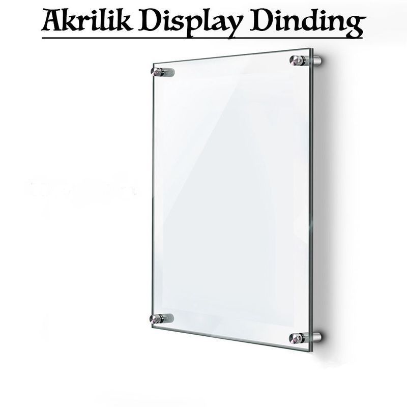 Akrilik Display Dinding - 30x50 cm