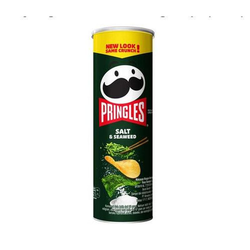 Pringles Potato Crisps 102 Gram Salt & Seaweed
