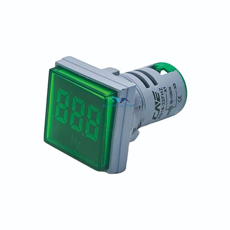PILOT LAMP LED V+A+HZ DIGITAL INDIKATOR, 22 MM 220 VAC GREEN