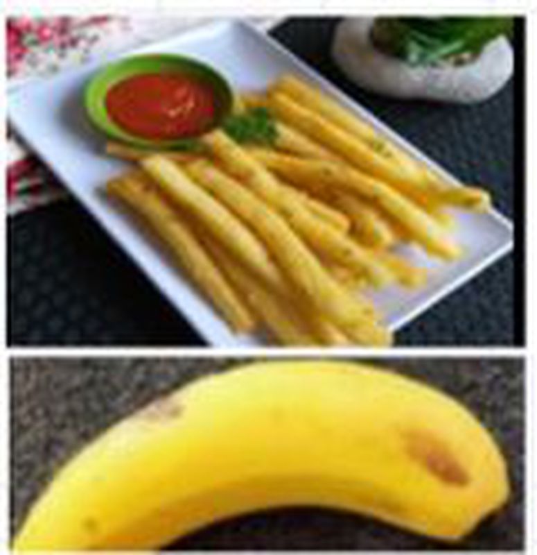 PMT Bumil Kudapan | stik kentang ayam + saus tomat, pisang