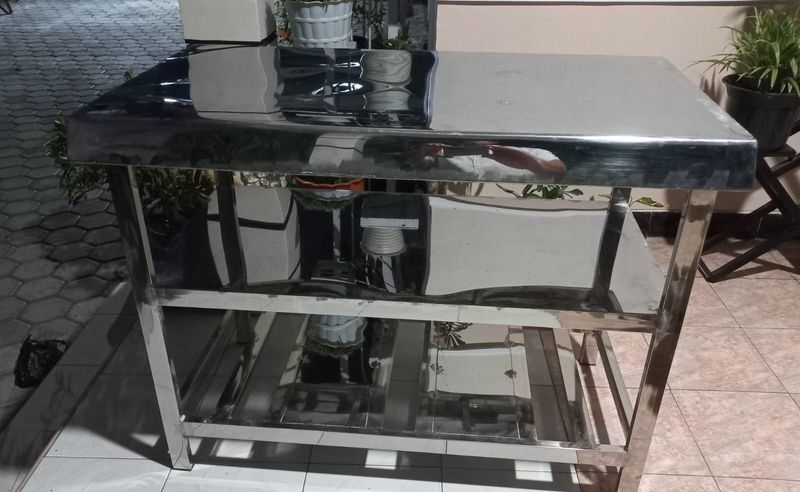 Meja Full Stainless 3 Rak