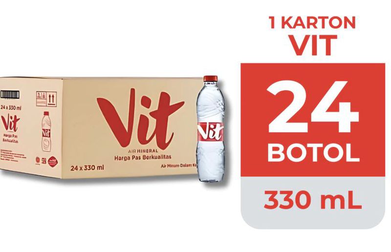 VIT AIR MINERAL BOTOL 330 ML 1 DUS 24 PCS